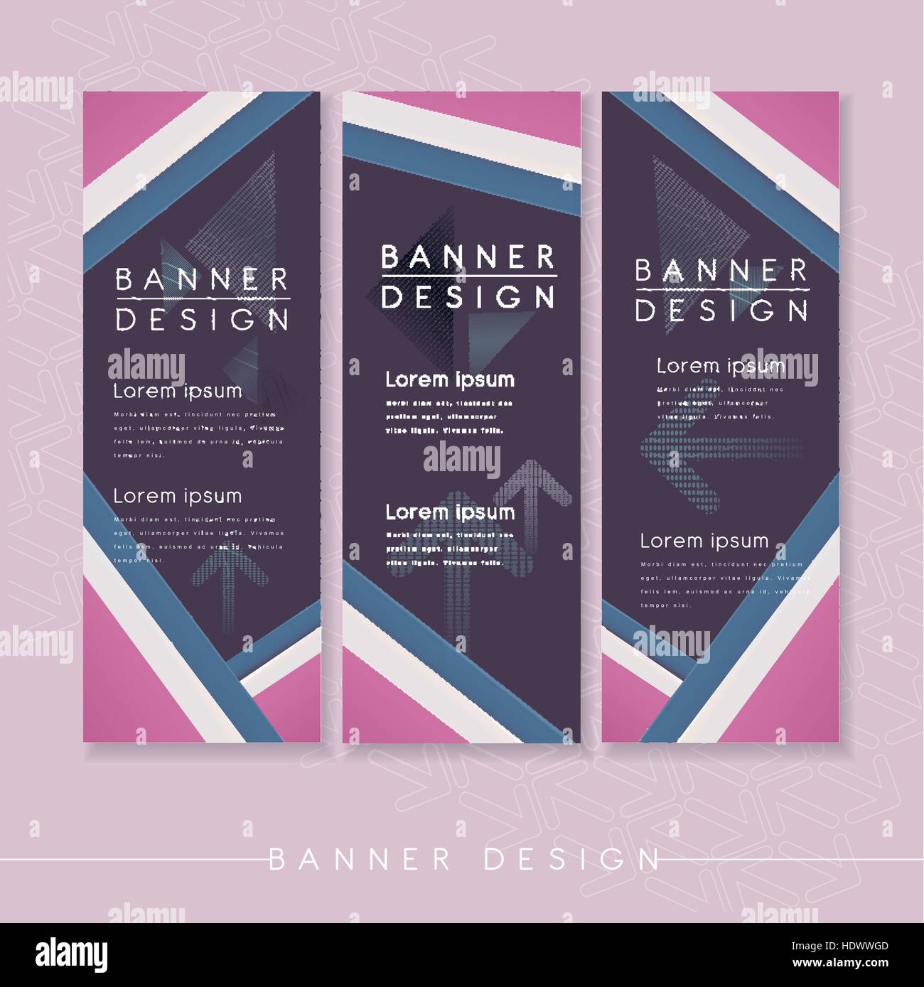 modern banner template design in purple and blue Stock Vector Image ...