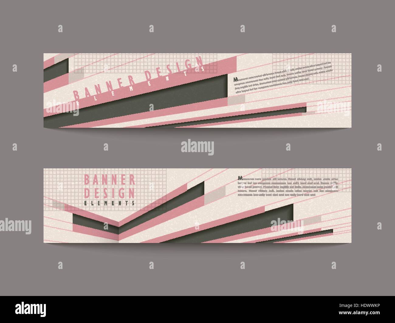 Banner design elements hi-res stock photography and images - Alamy