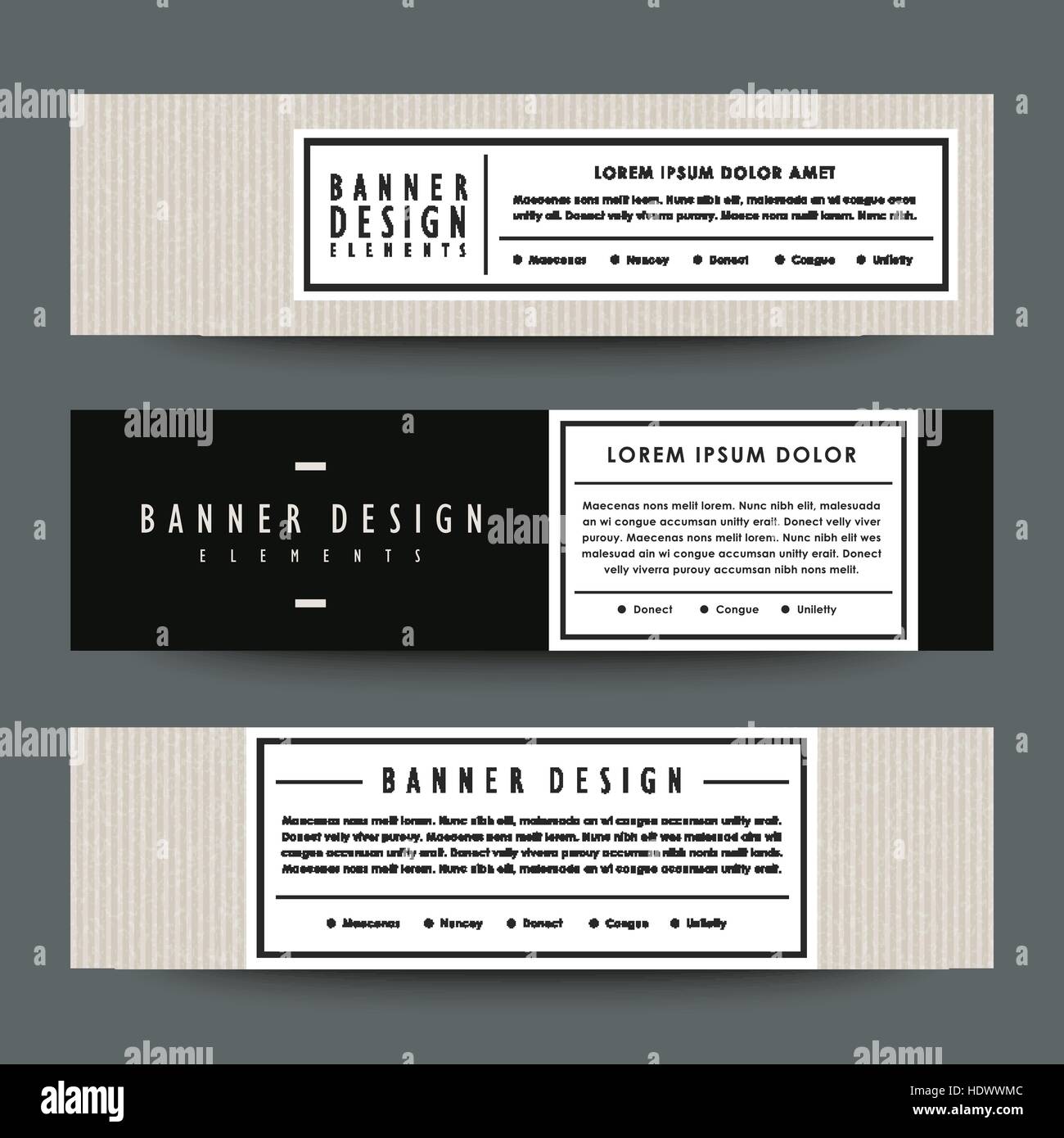 modern banner template design in simplicity style Stock Vector Image ...