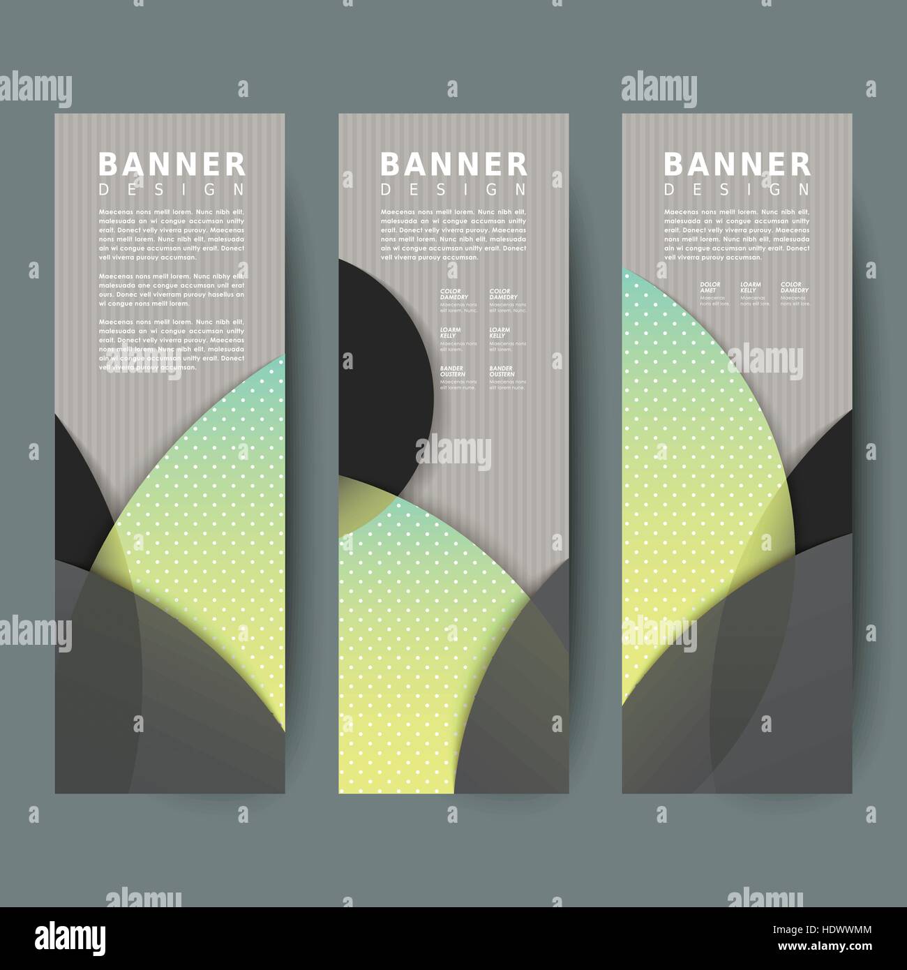 modern banners design set with circle elements Stock Vector Image & Art ...
