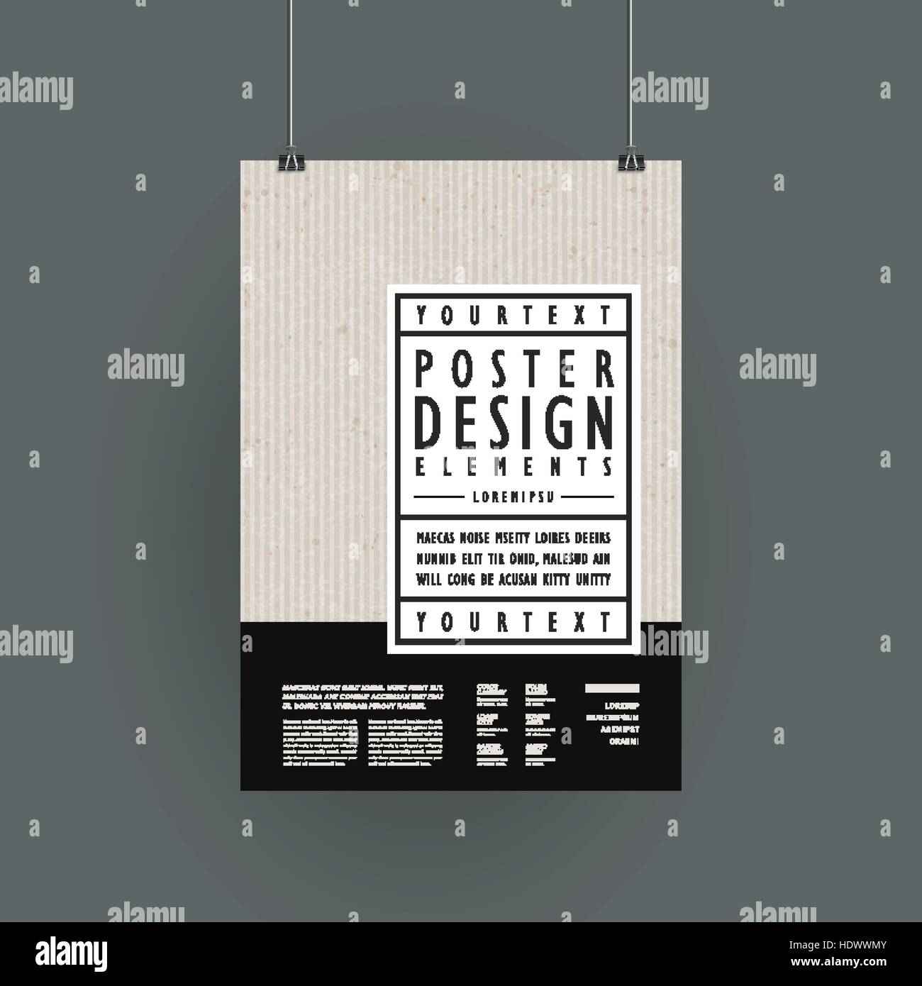 modern poster template design in simplicity style Stock Vector Image ...