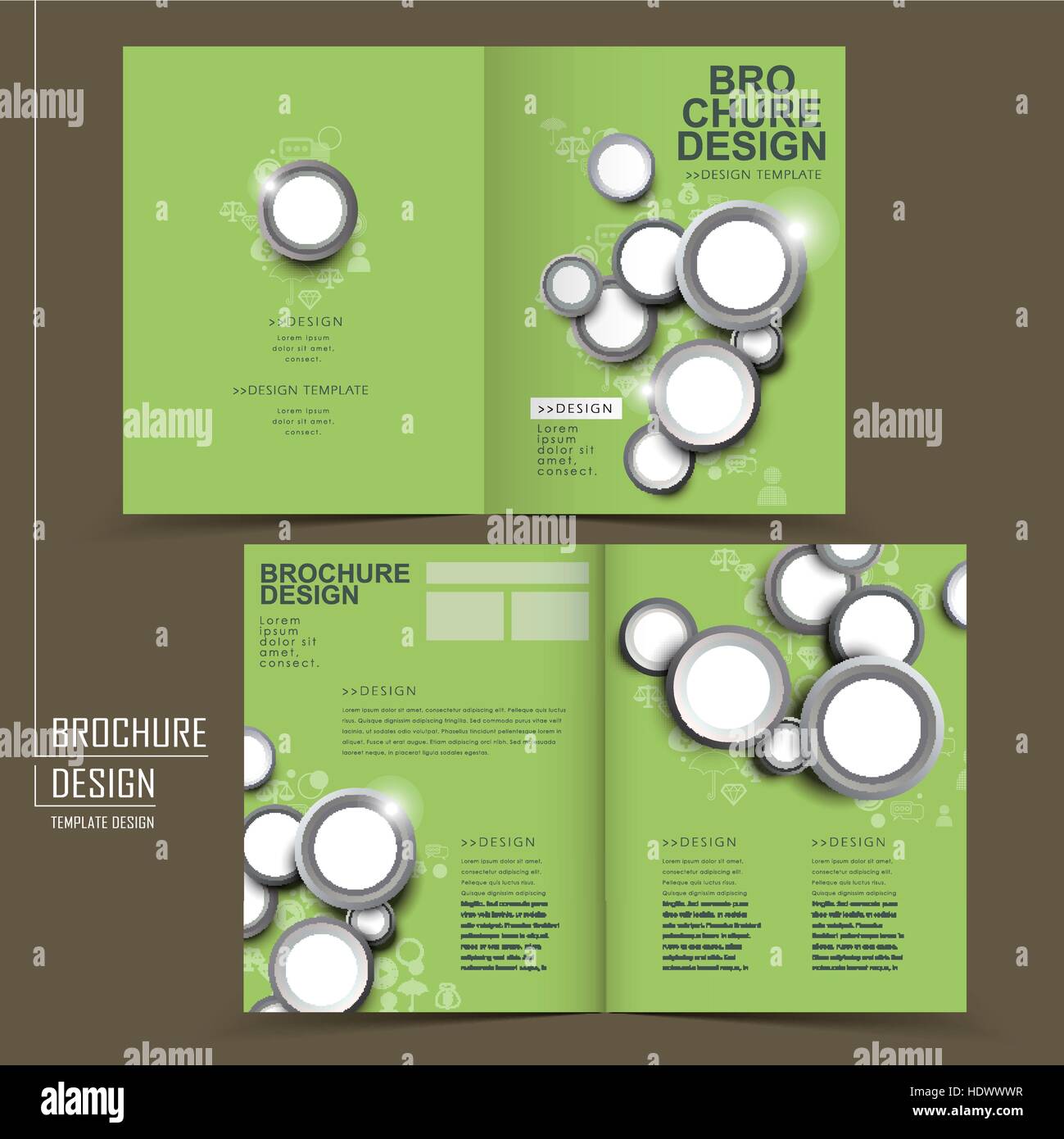 Brochure design template half circle hi-res stock photography and ...