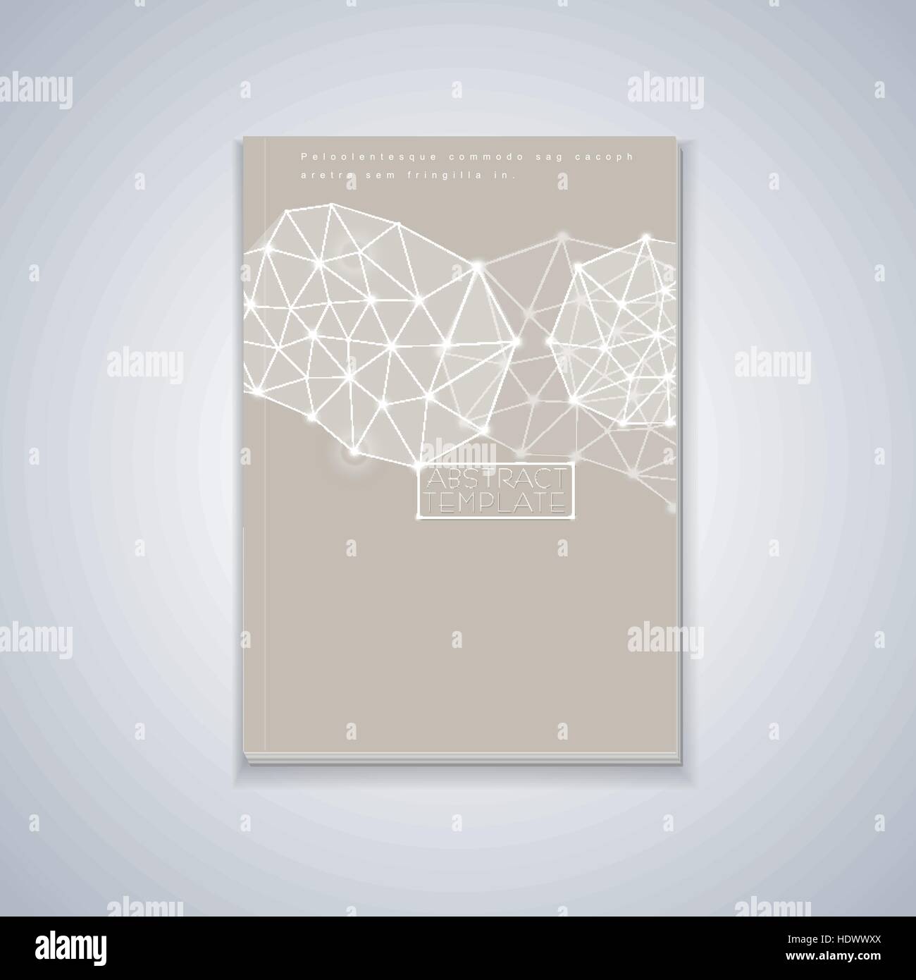 soft geometric background design for book cover template Stock Vector ...