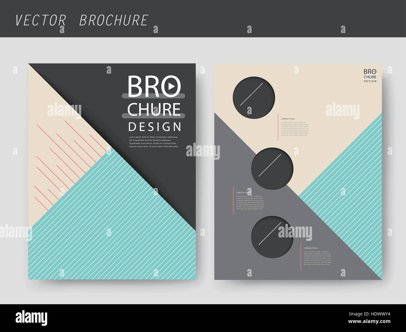 Geometric brochure hi-res stock photography and images - Alamy