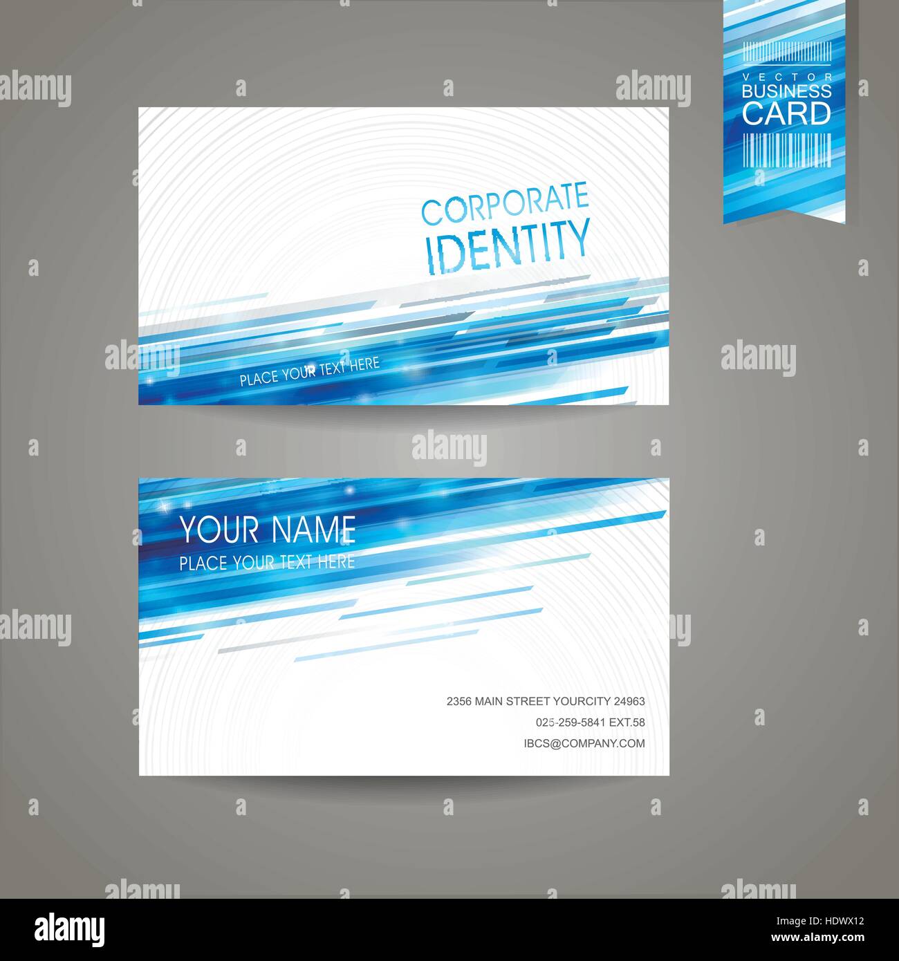 abstract technology background design for business card template Stock ...