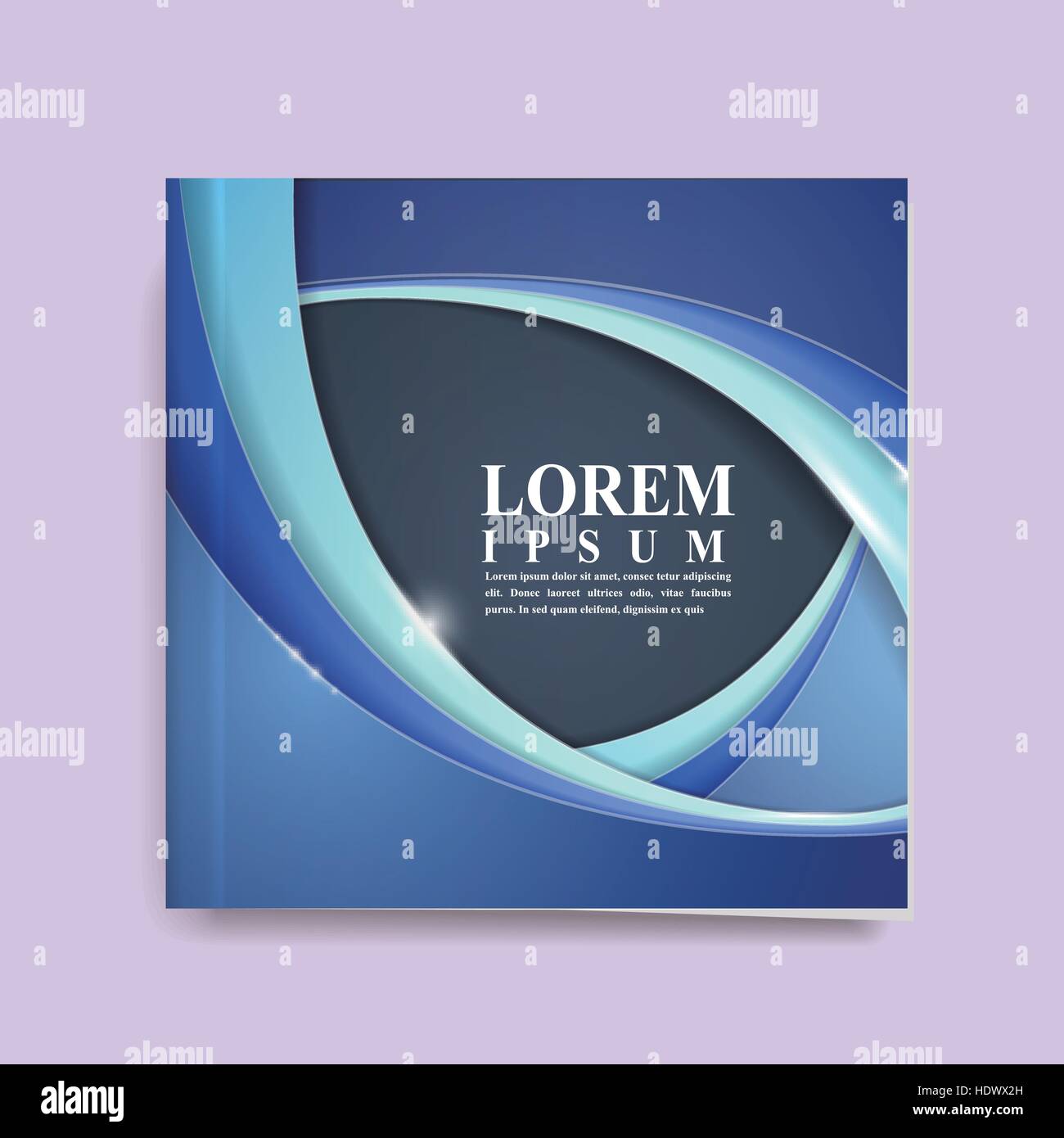 abstract futuristic design for book cover in blue Stock Vector Image ...