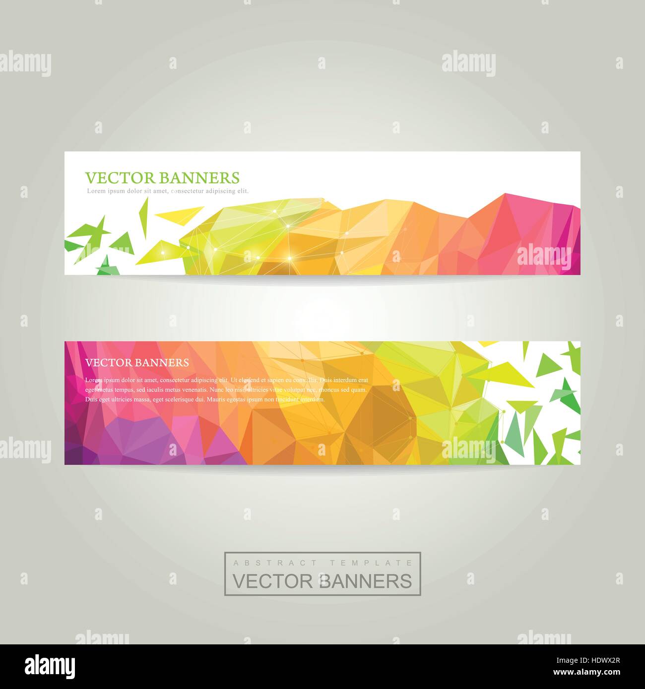 abstract technology background for banners set template Stock Vector ...