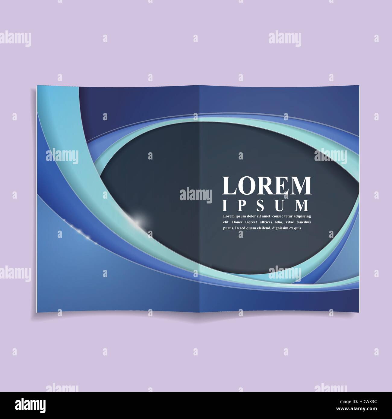 abstract futuristic design for book cover in blue Stock Vector Image ...