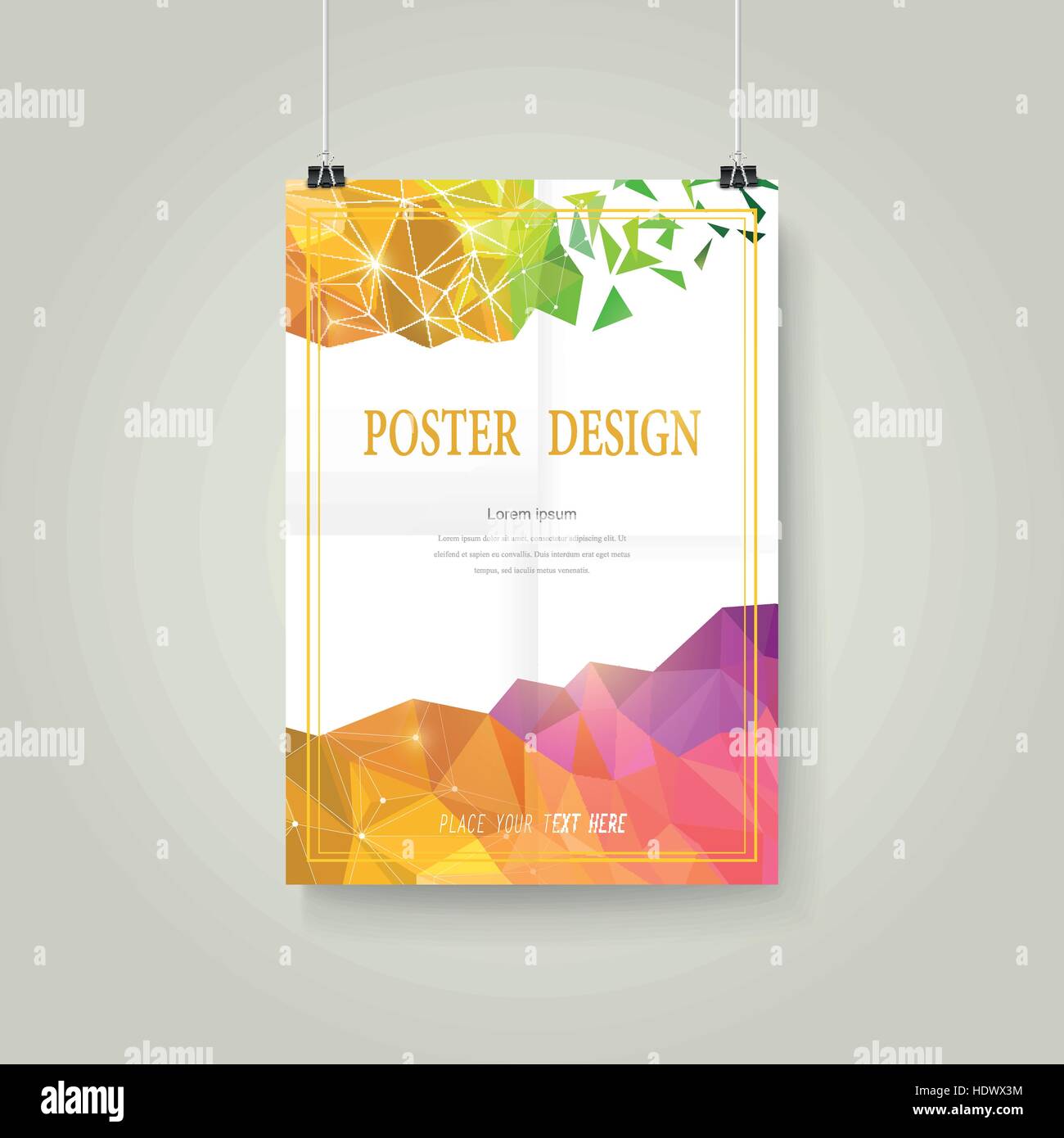 abstract technology background design for poster template Stock Vector ...