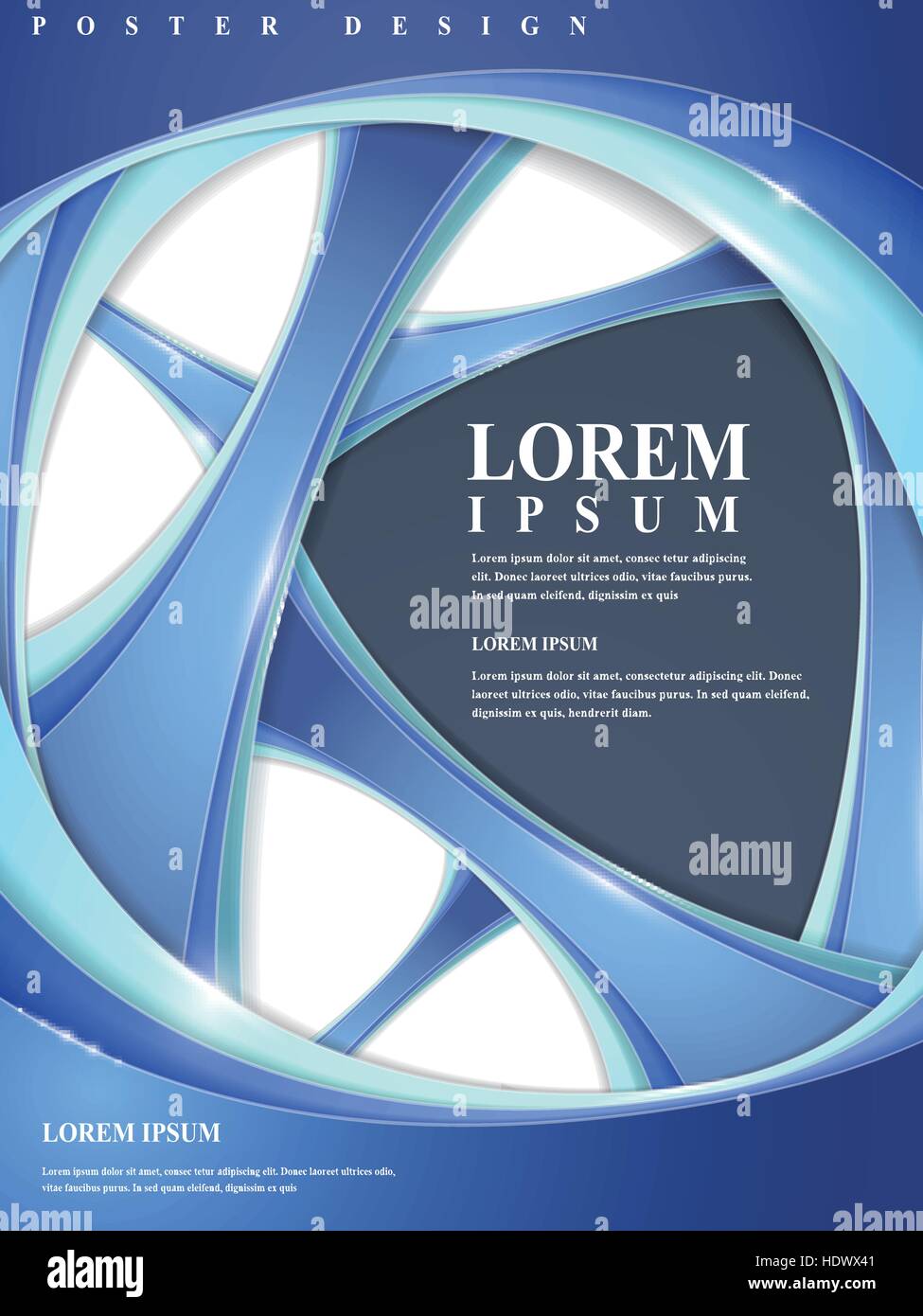 abstract futuristic design for poster in blue Stock Vector Image & Art ...