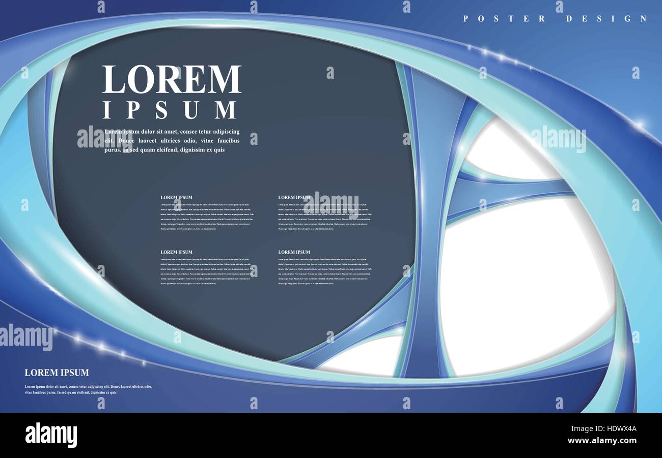 abstract futuristic design for poster in blue Stock Vector Image & Art ...