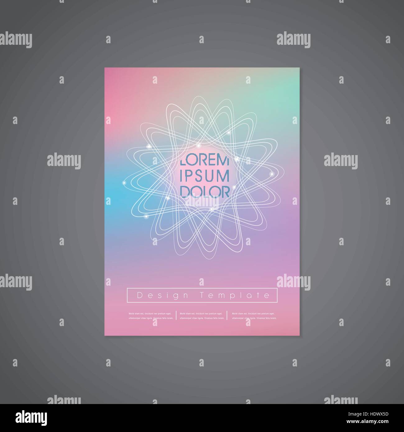 colorful circle layout design for business card template Stock Vector ...