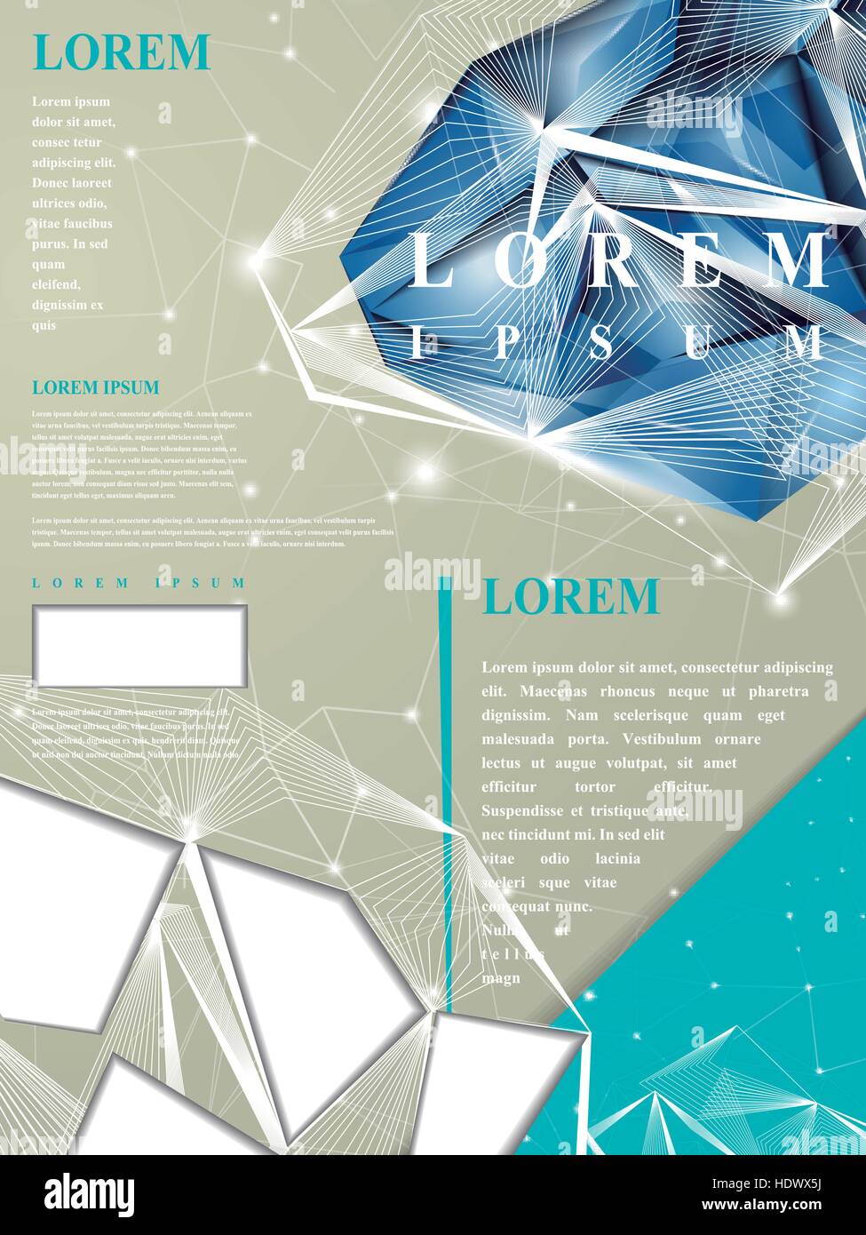 modern design for poster template with diamond element Stock Vector ...