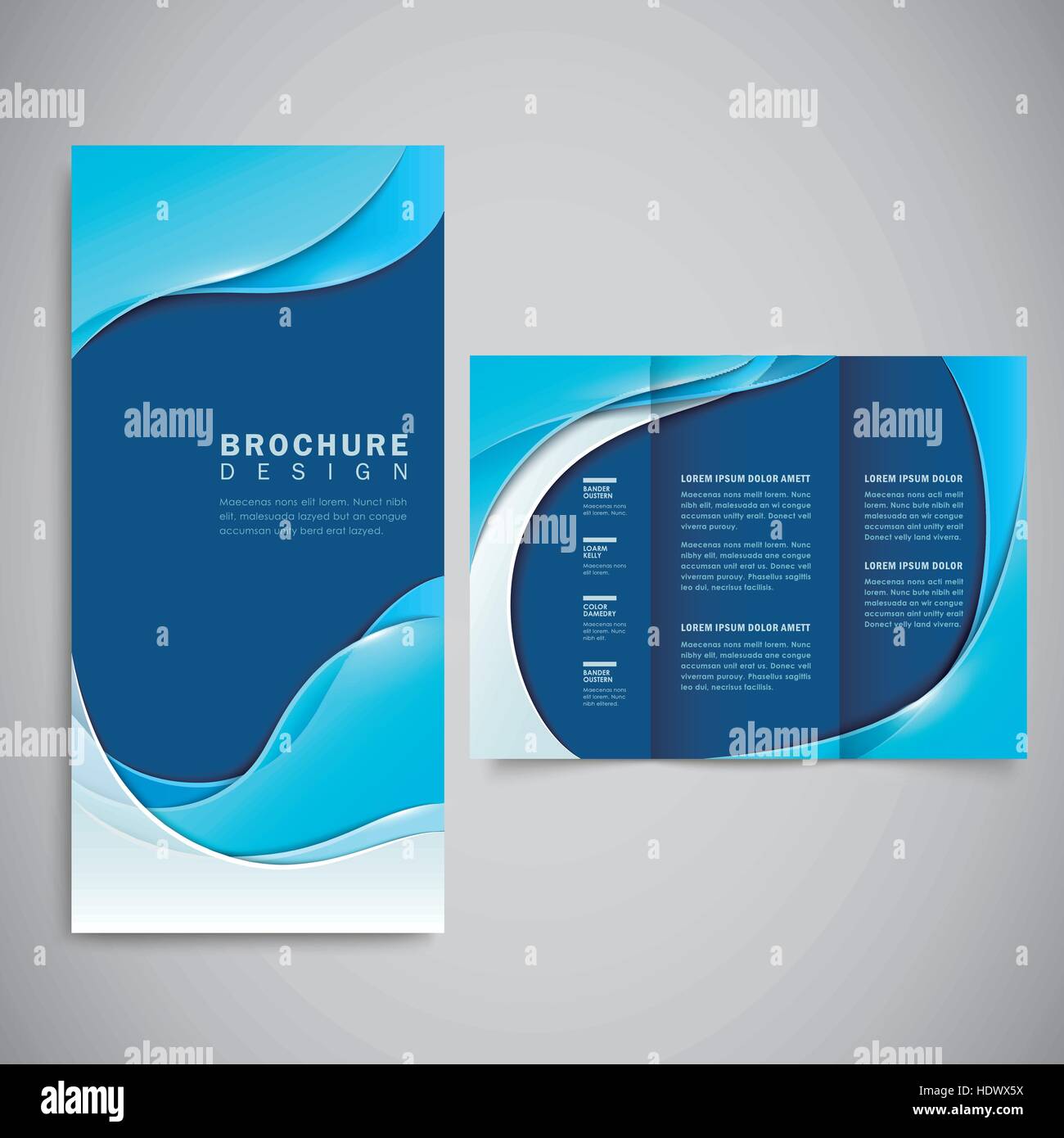 abstract smooth curve lines background brochure template Stock Vector ...