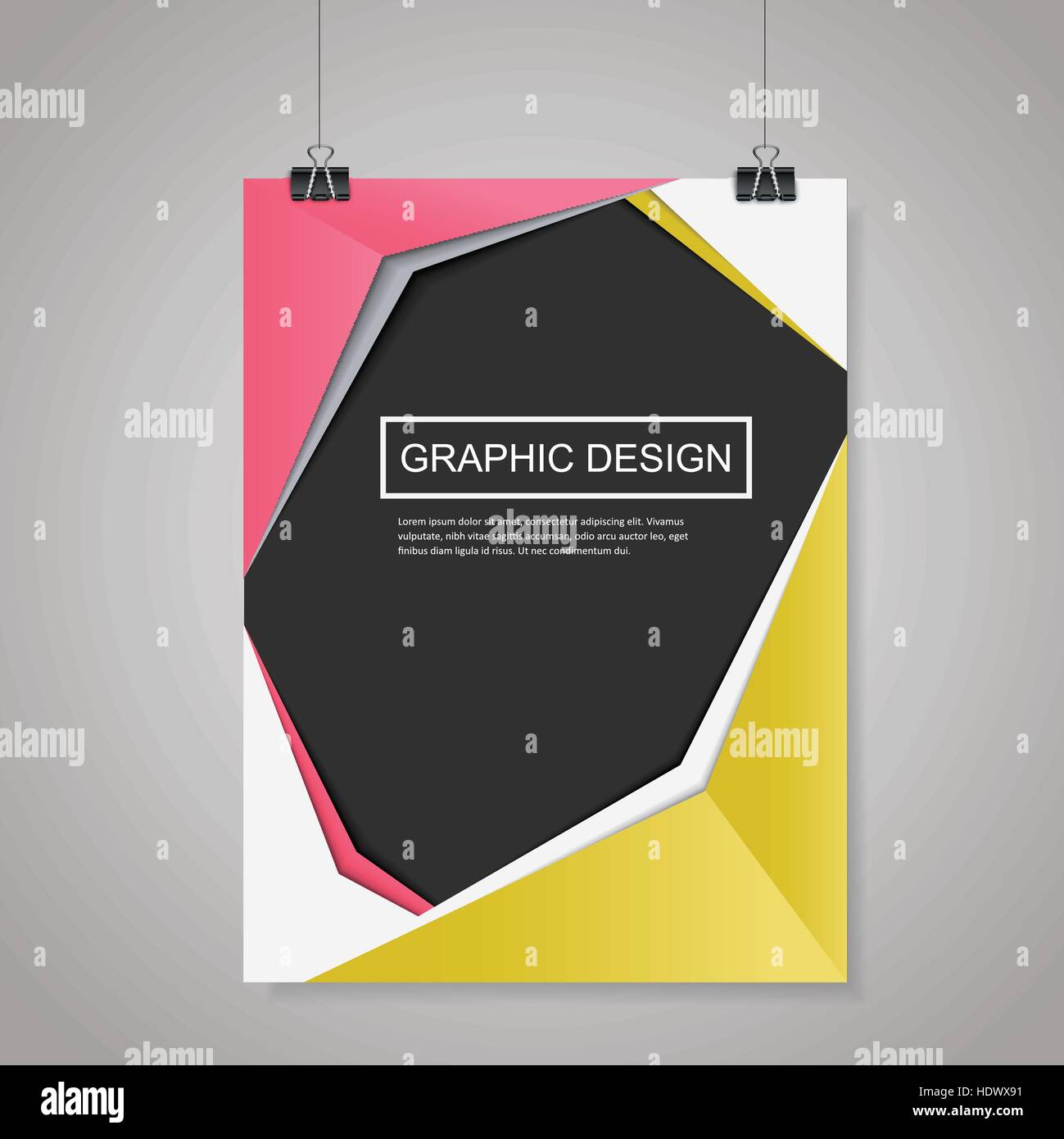 modern paper style design for poster template Stock Vector Image & Art ...