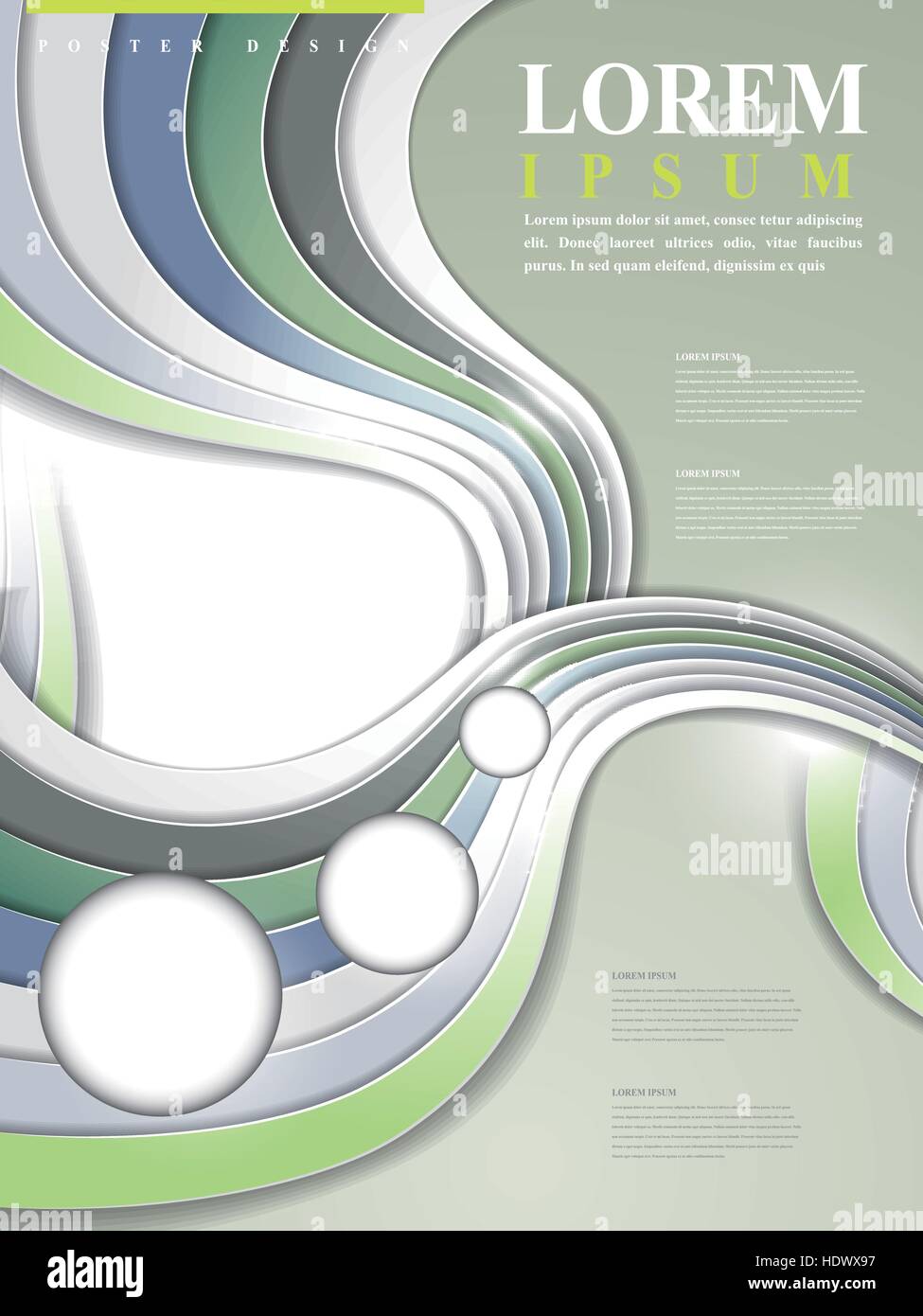 abstract smooth curve lines background brochure template Stock Vector ...