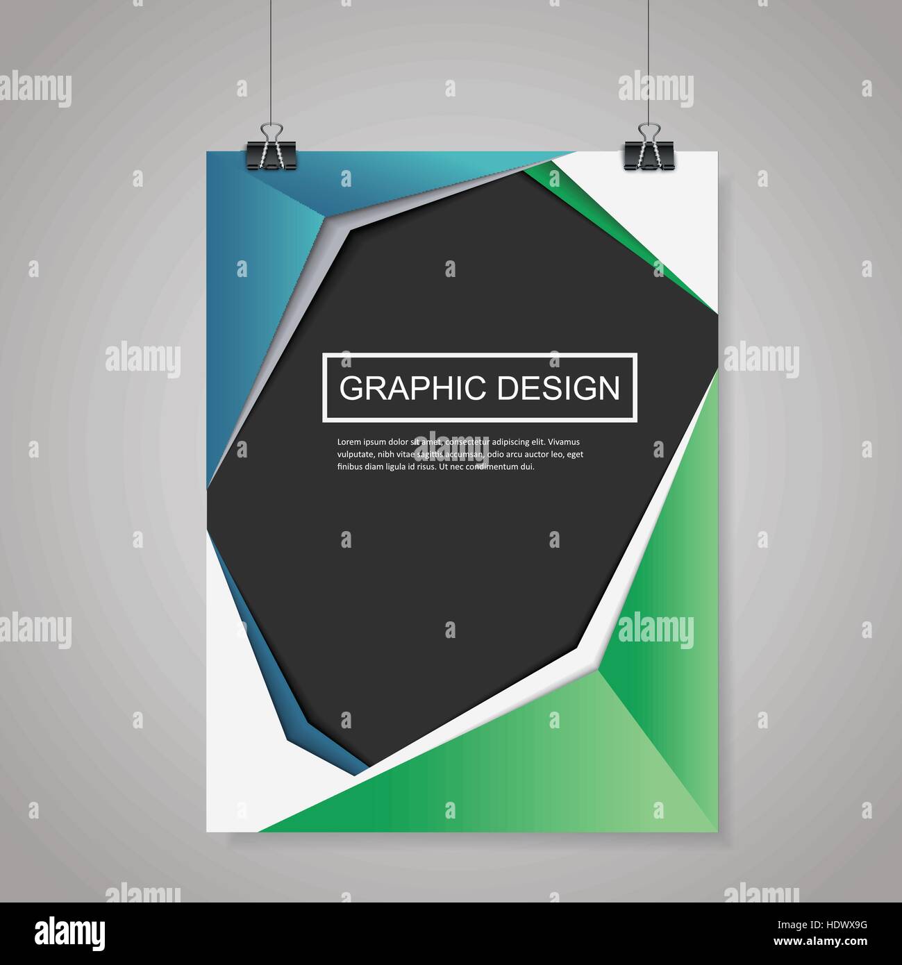 modern paper style design for poster template Stock Vector Image & Art ...