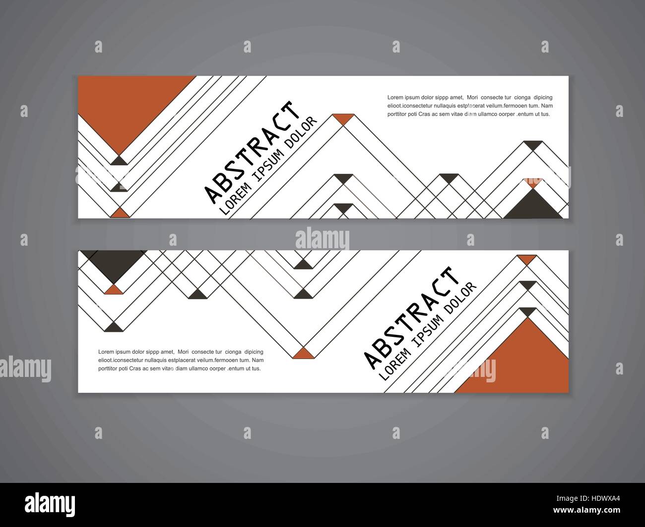 abstract geometric colorful triangles design for poster template Stock ...