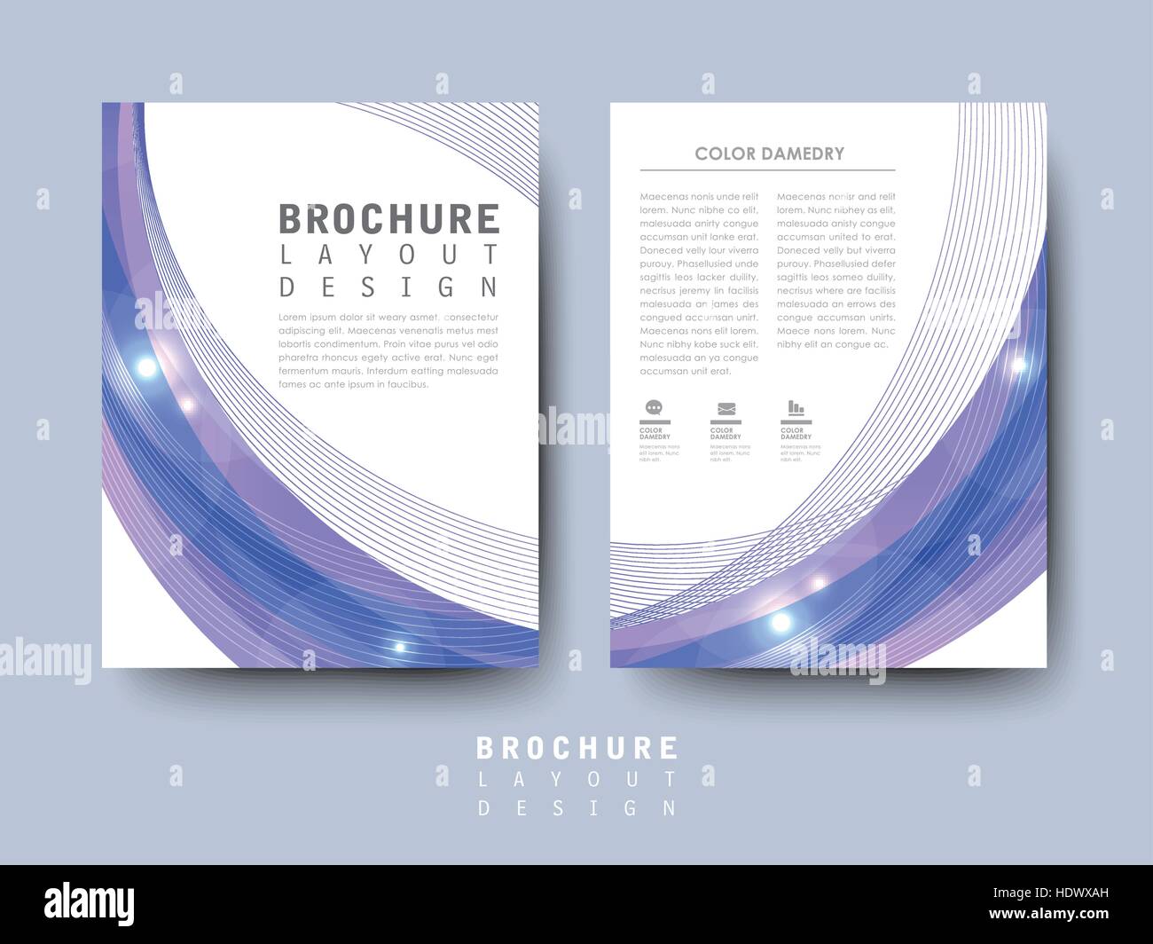 modern flyer template for business advertising concept with flow ...