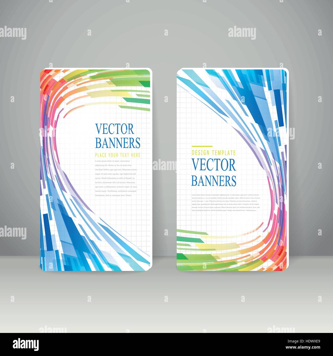 abstract geometric streamlined style background banner template Stock ...