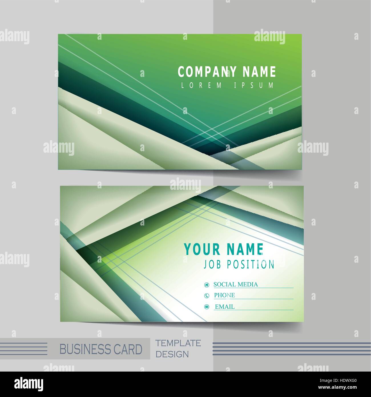 hi-tech background design for business card in green Stock Vector Image ...