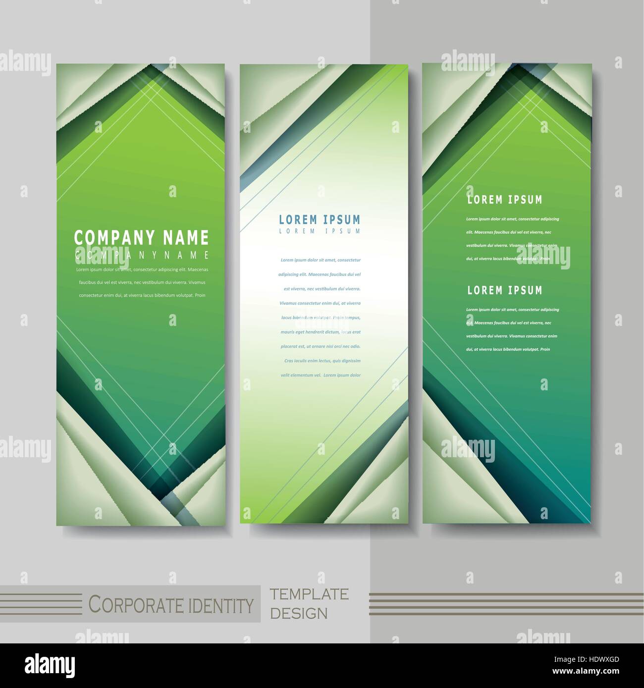hi-tech background design for banners set in green Stock Vector Image ...