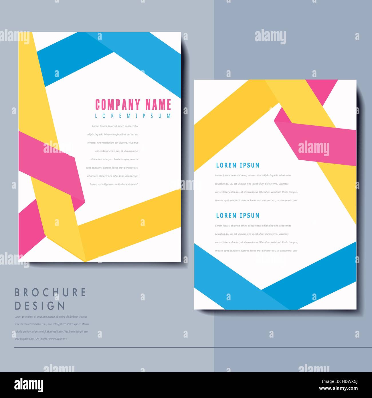 colorful origami folded lines background design for poster Stock Vector ...