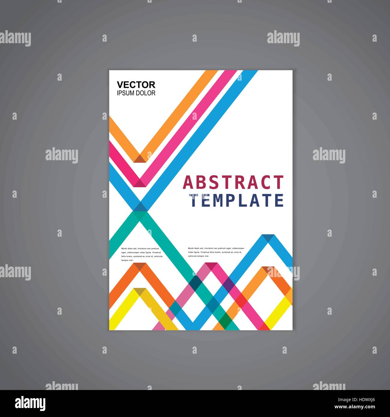Abstract Colorful Triangle Pattern Background Poster Template Stock Vector Image And Art Alamy