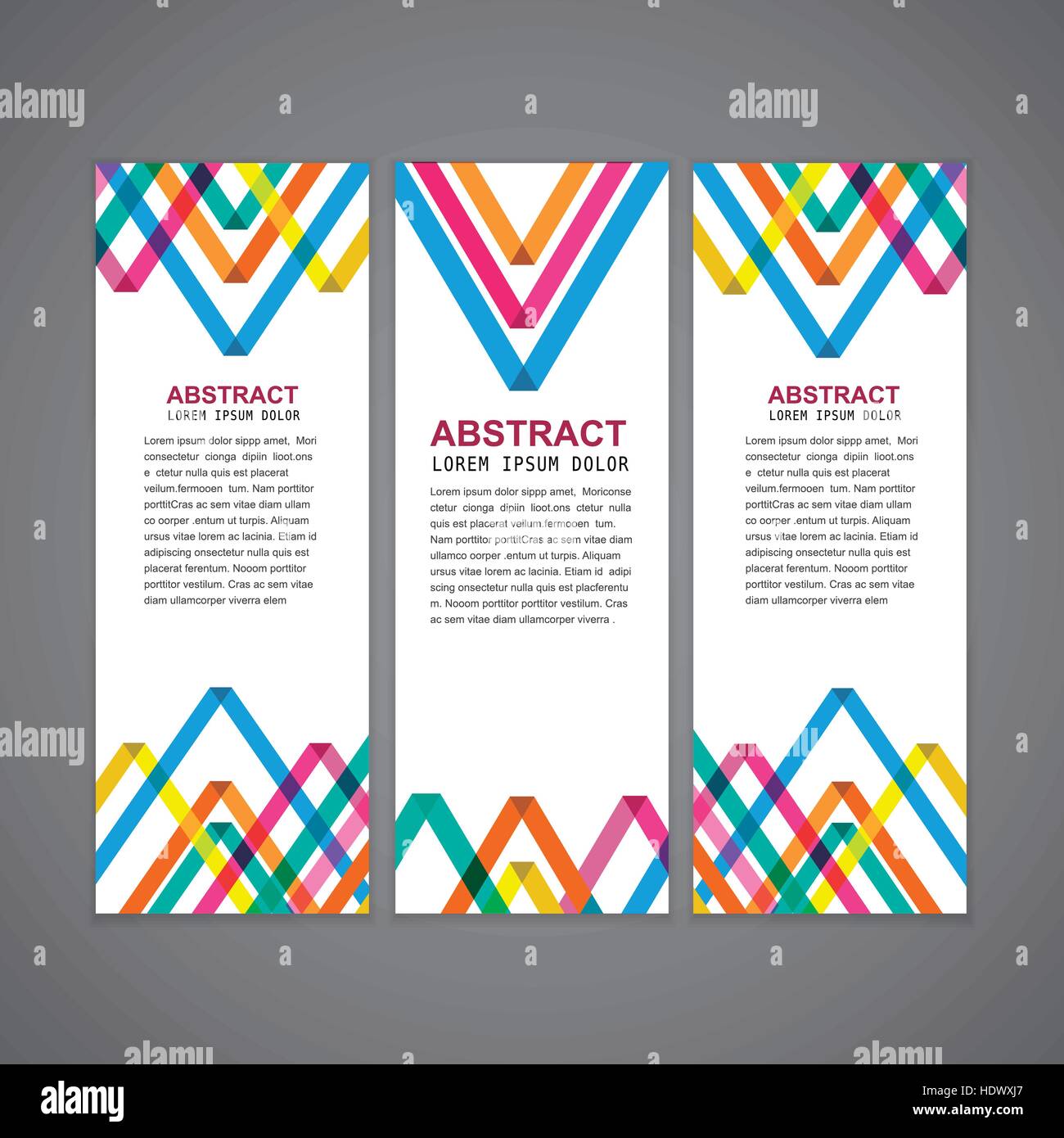 abstract colorful triangle pattern background advertising banner ...