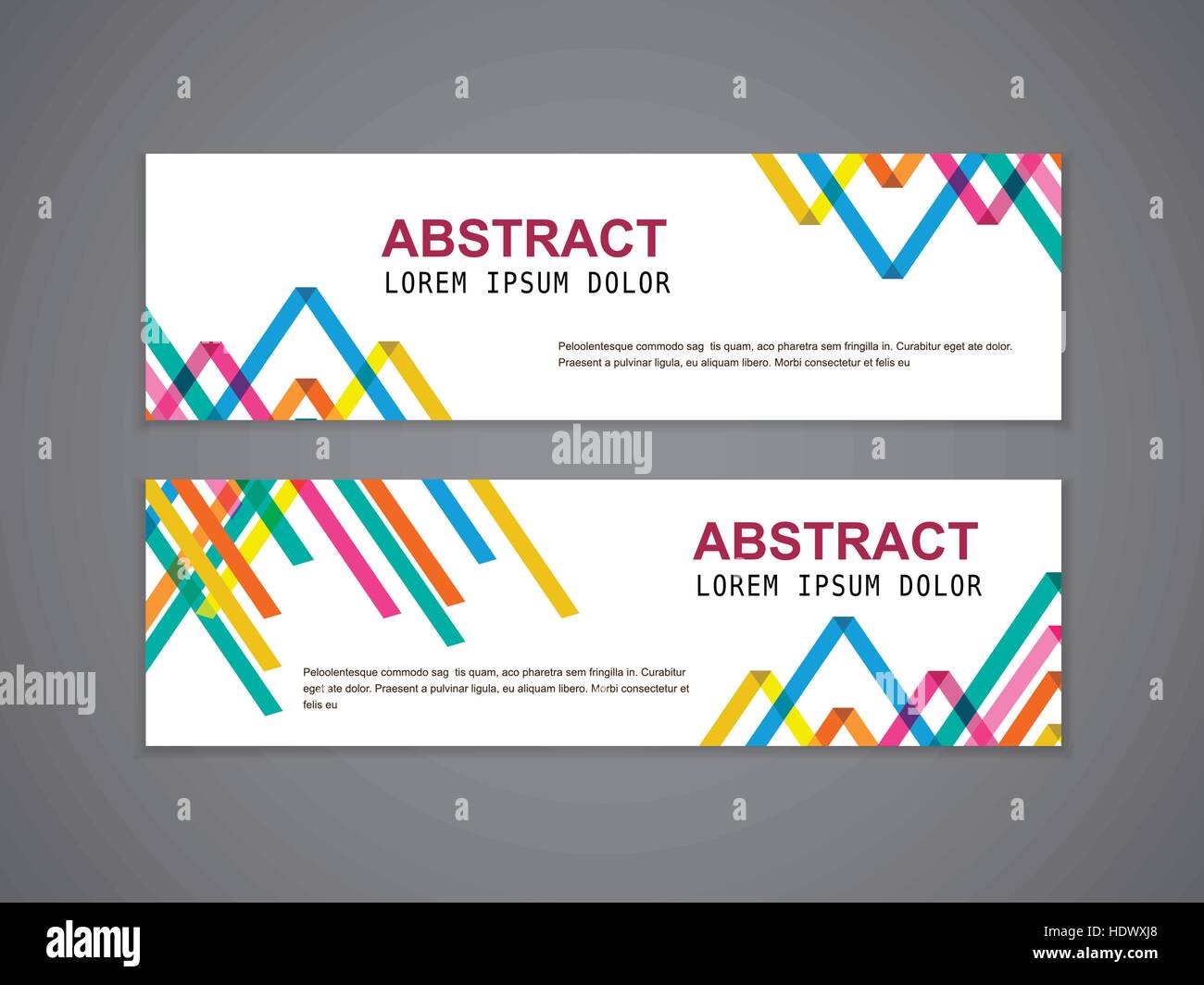 abstract colorful triangle pattern background advertising banner ...