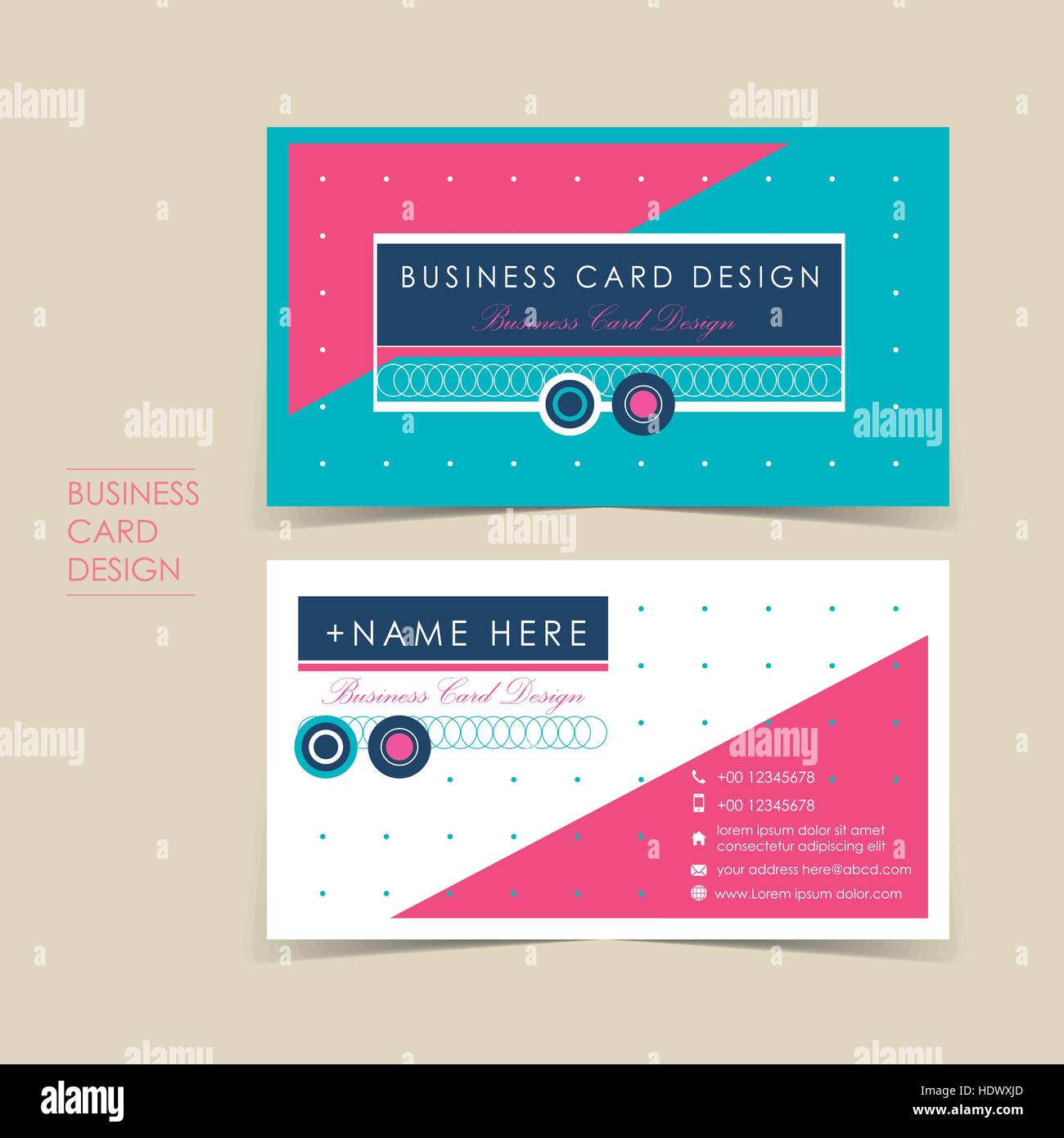 modern vector business card set template design Stock Vector Image & Art - Alamy