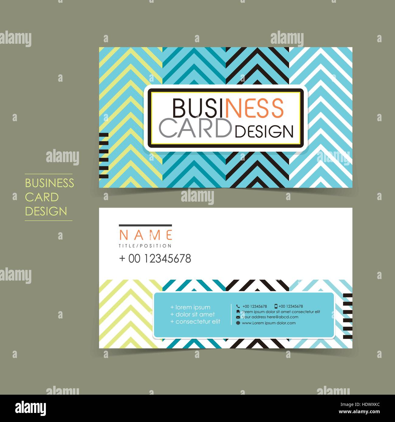 modern vector business card set template design Stock Vector Image & Art - Alamy