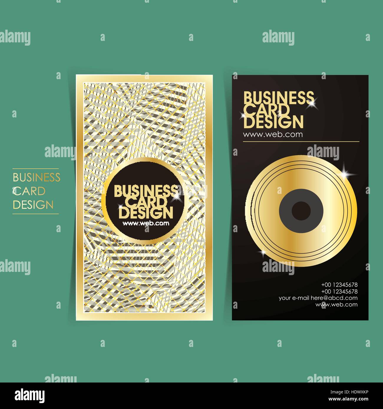 hip-hop style vector business card set template design Stock Vector ...
