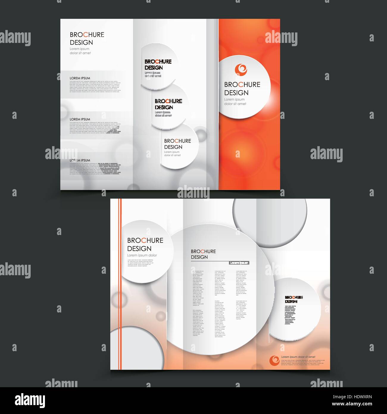 template of brochure design with spread pages Stock Vector Image & Art ...