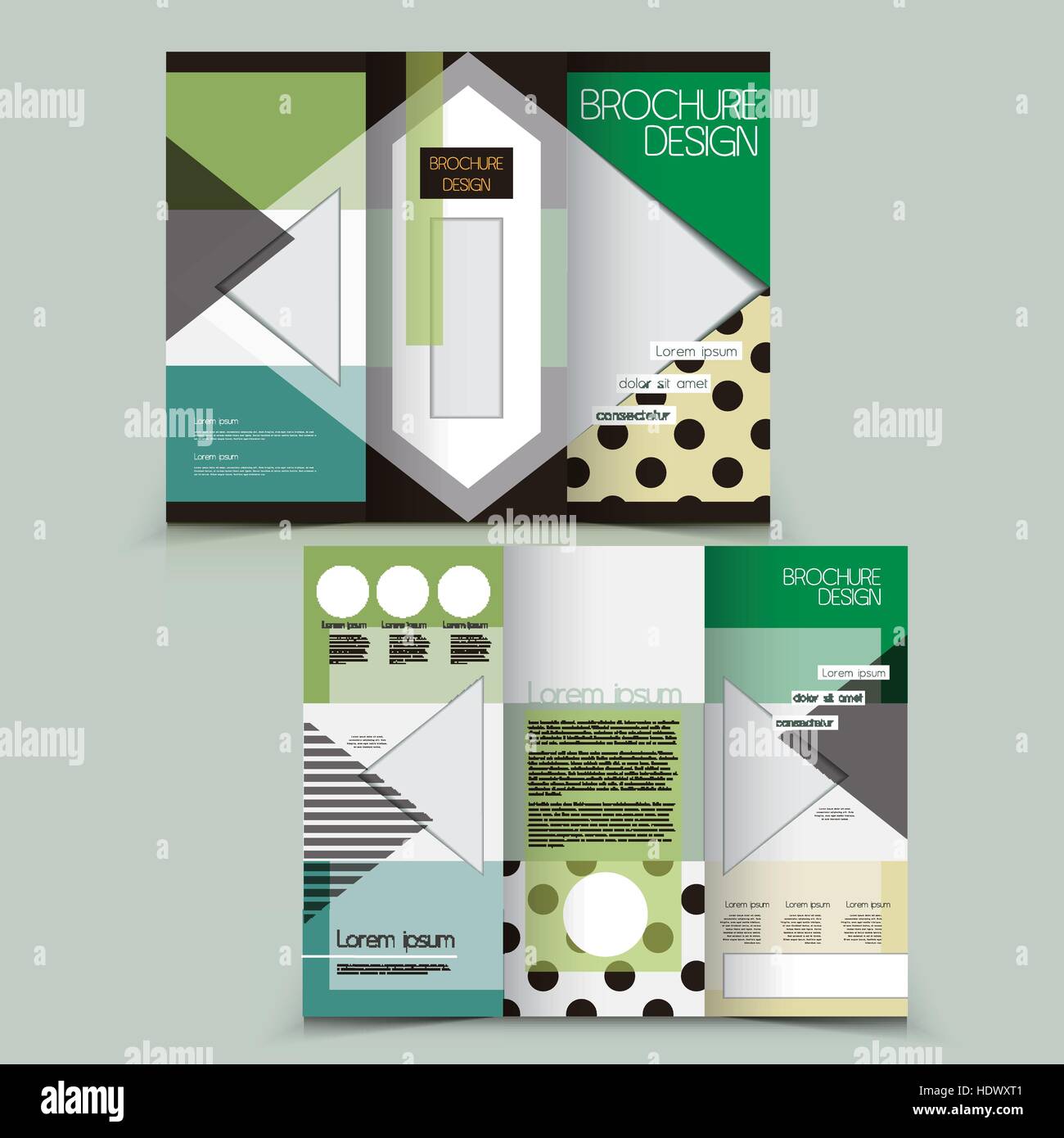 template of brochure design with spread pages Stock Vector Image & Art ...