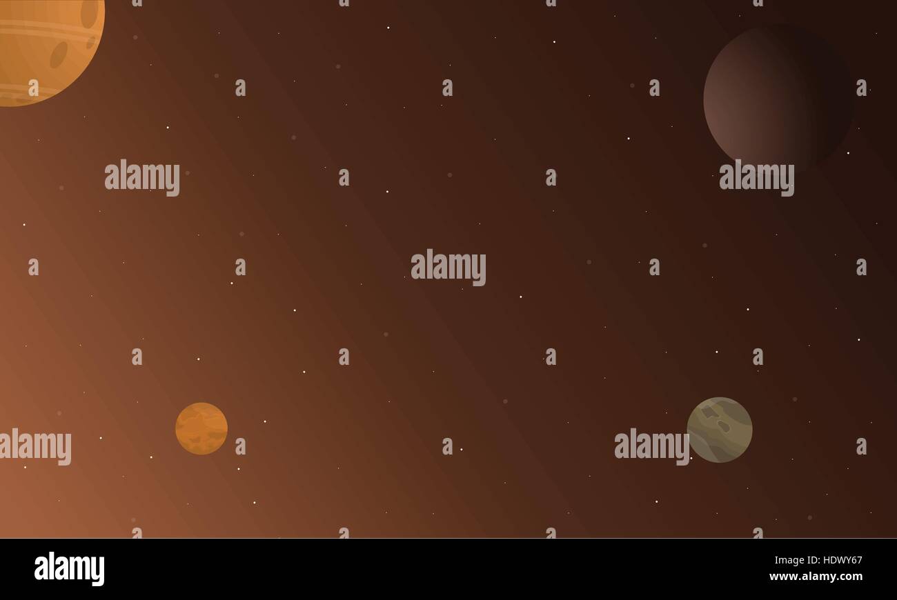 Planet and star beautiful landscape Stock Vector Image & Art - Alamy