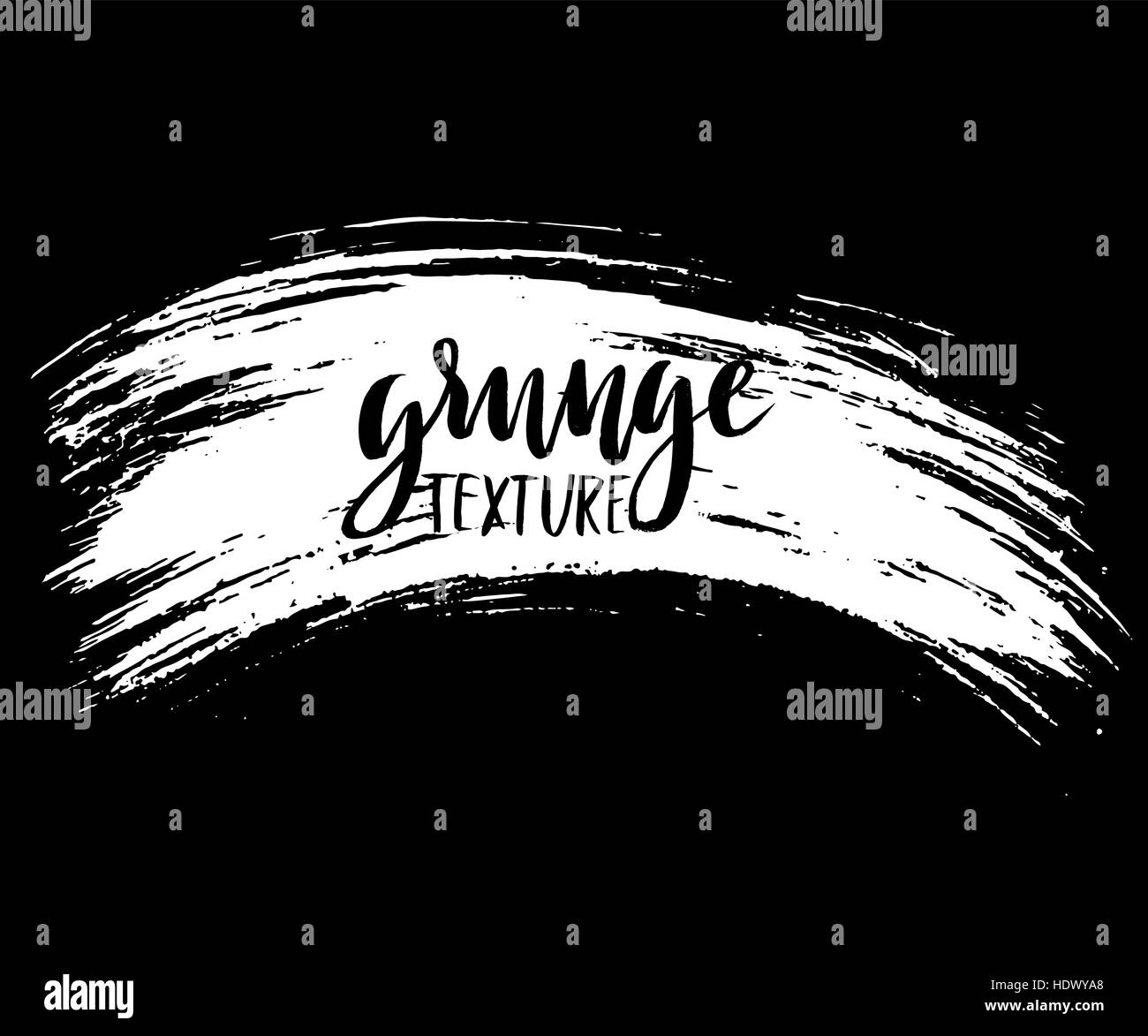 Black ink vector brush strokes isolated on white background. Vector ...