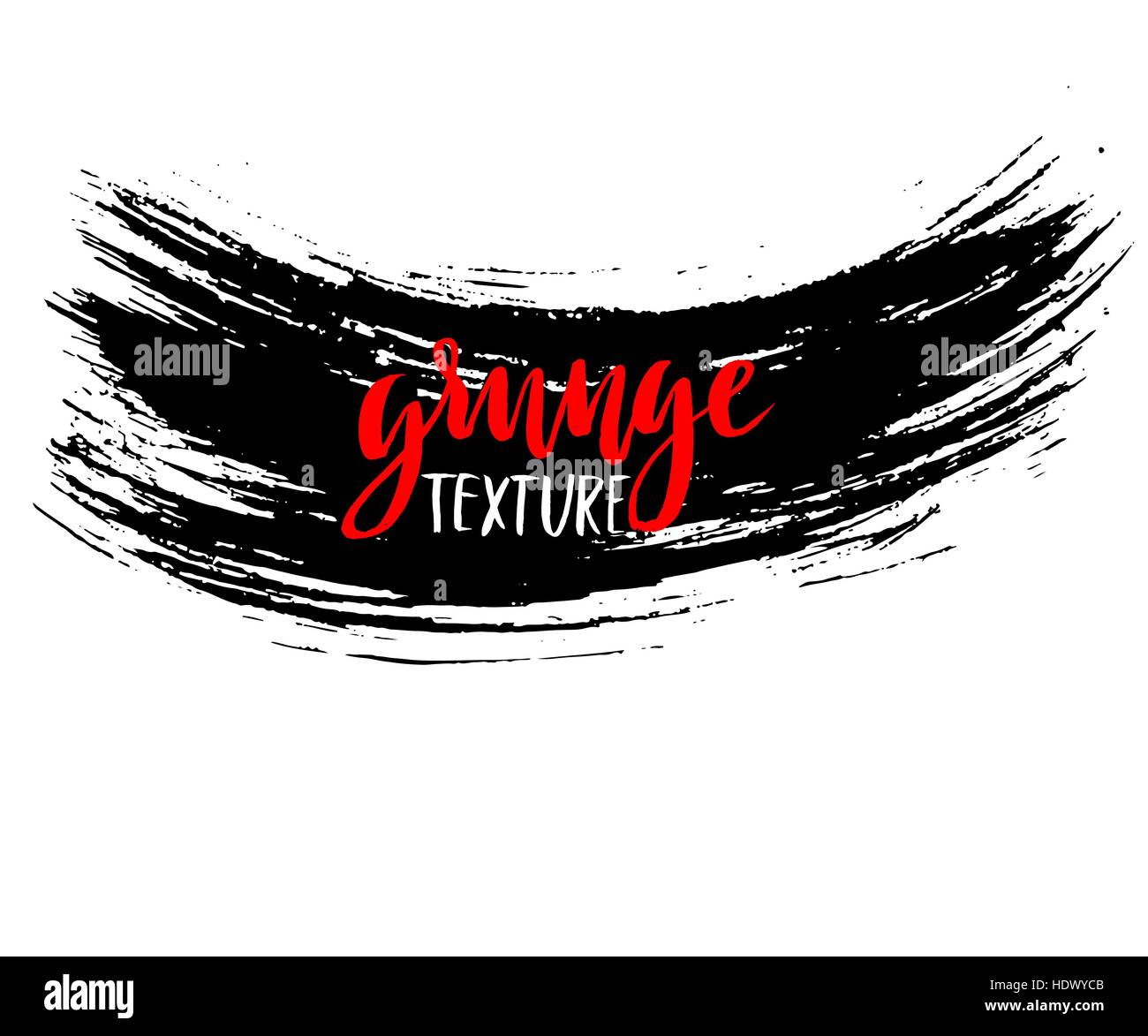 Black ink vector brush strokes isolated on white background. Vector ...