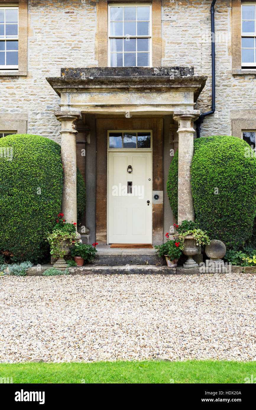Front stoop of stone house Stock Photo - Alamy