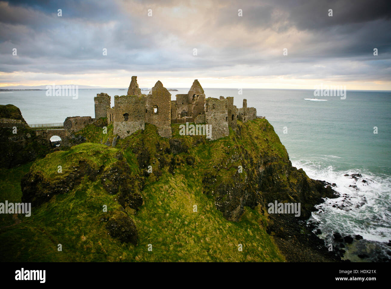 Dunluce castle sunset hi-res stock photography and images - Alamy
