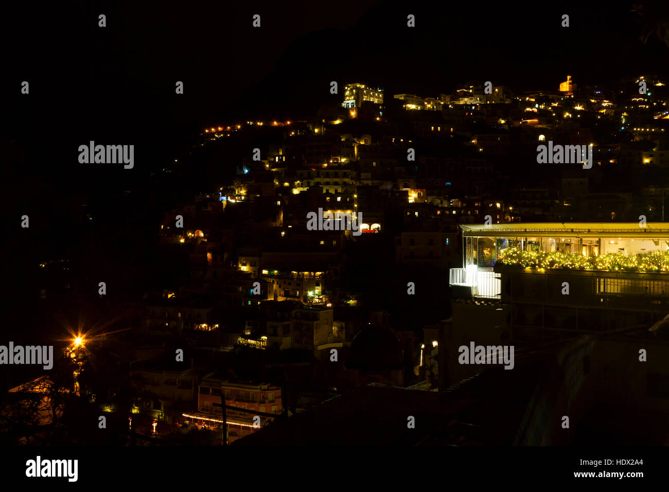 Positano amalfi coast night hi-res stock photography and images - Alamy