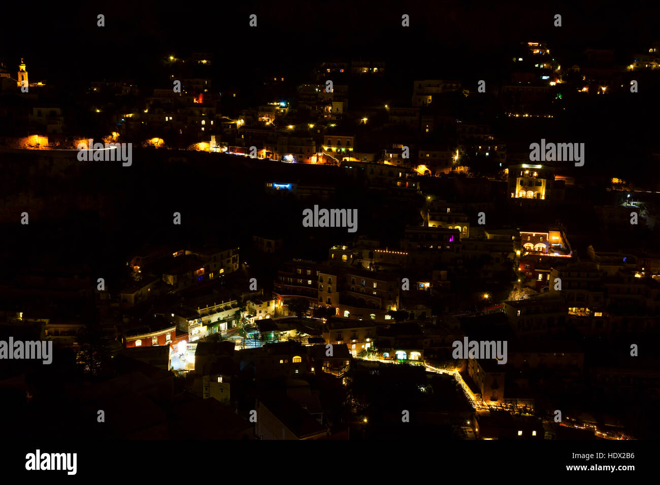 Positano night amalfi coast italy hi-res stock photography and images ...