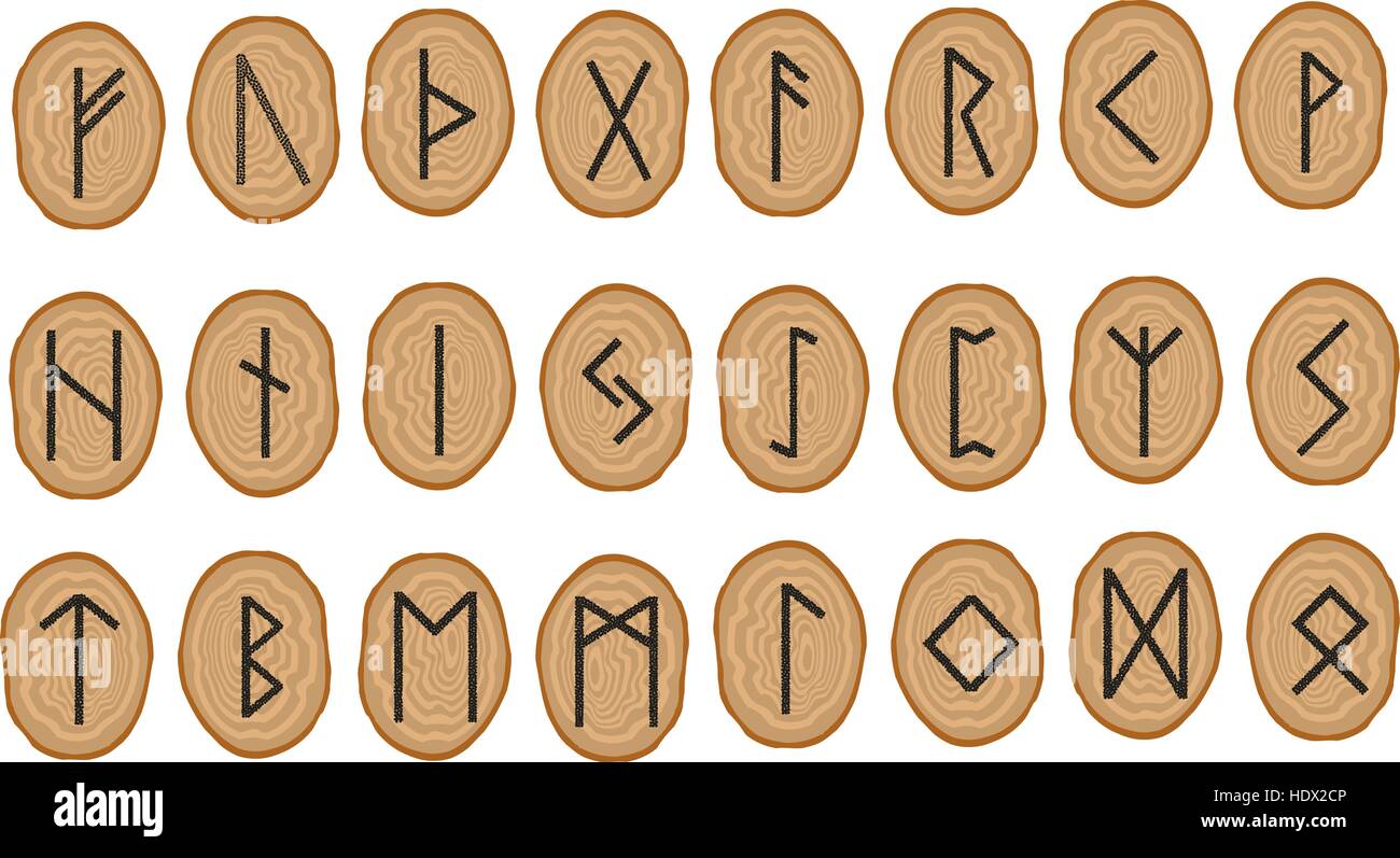Runes alphabet Stock Vector Images - Alamy