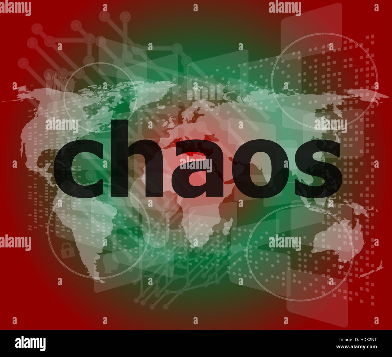 Chaos word hi-res stock photography and images - Alamy
