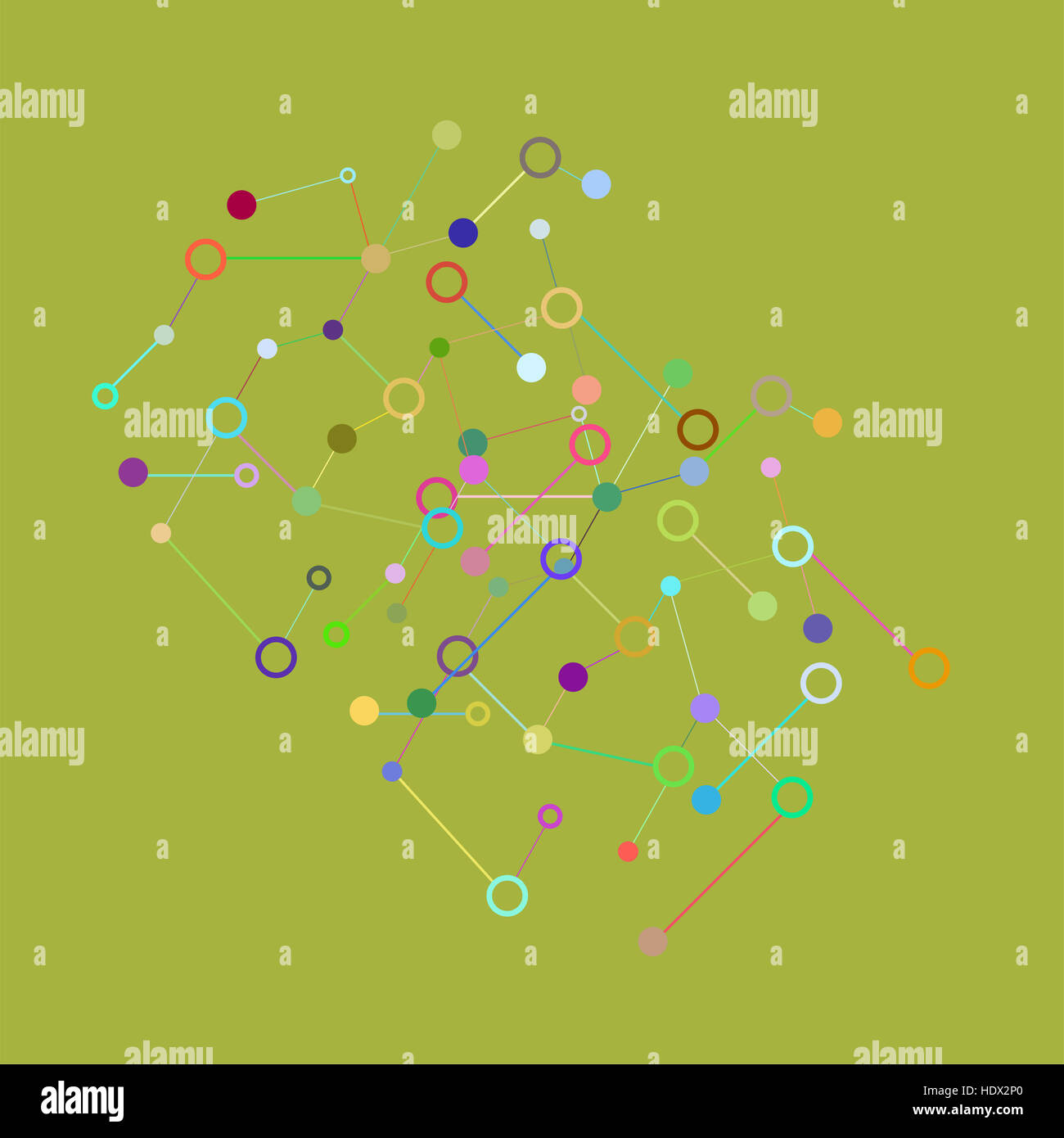 Social Network Graphic Concept. Abstract Background with Dots Array and Lines. Geometric Modern ...