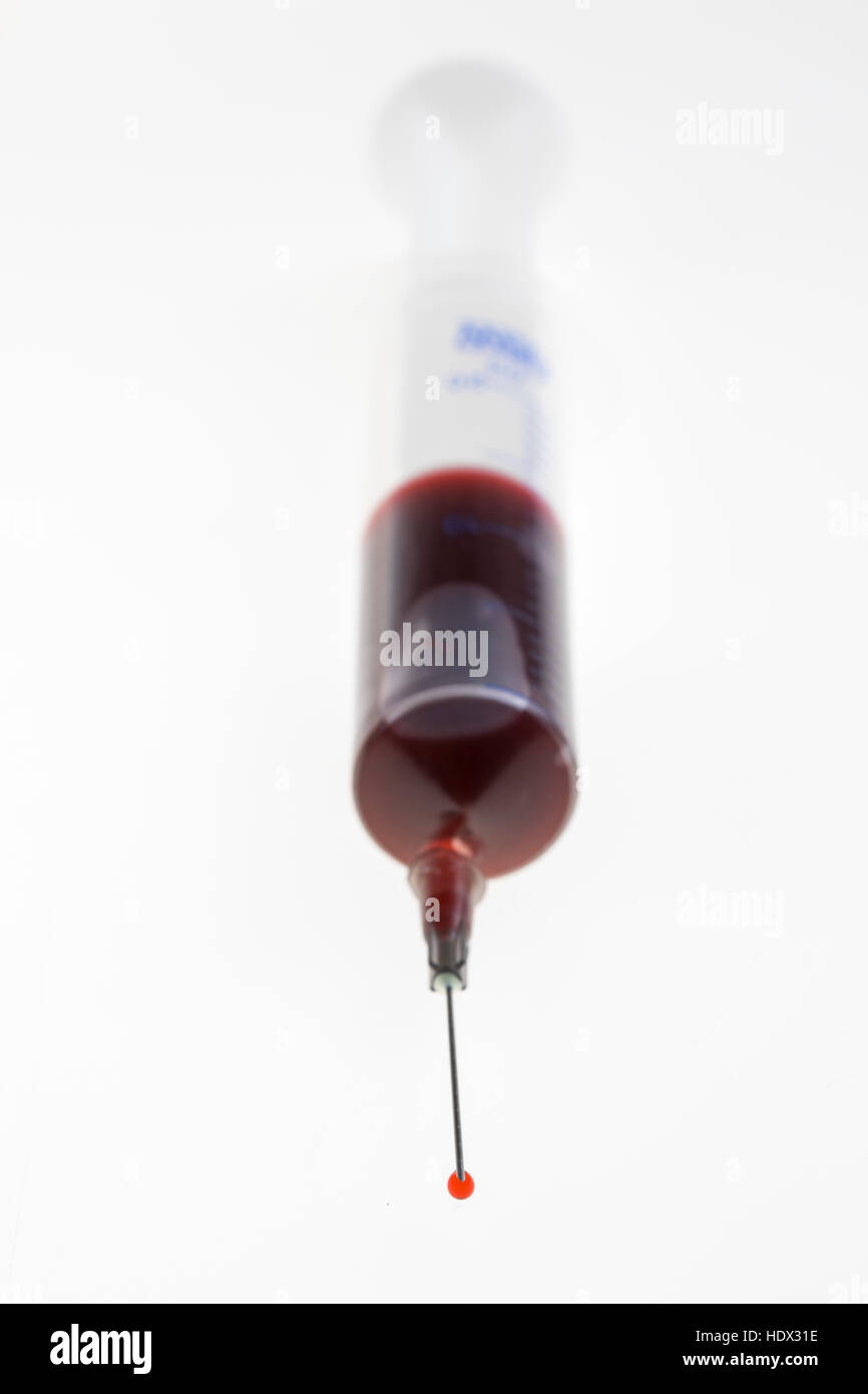 Medical disposable products, syringe, venipuncture, blood draw Stock ...