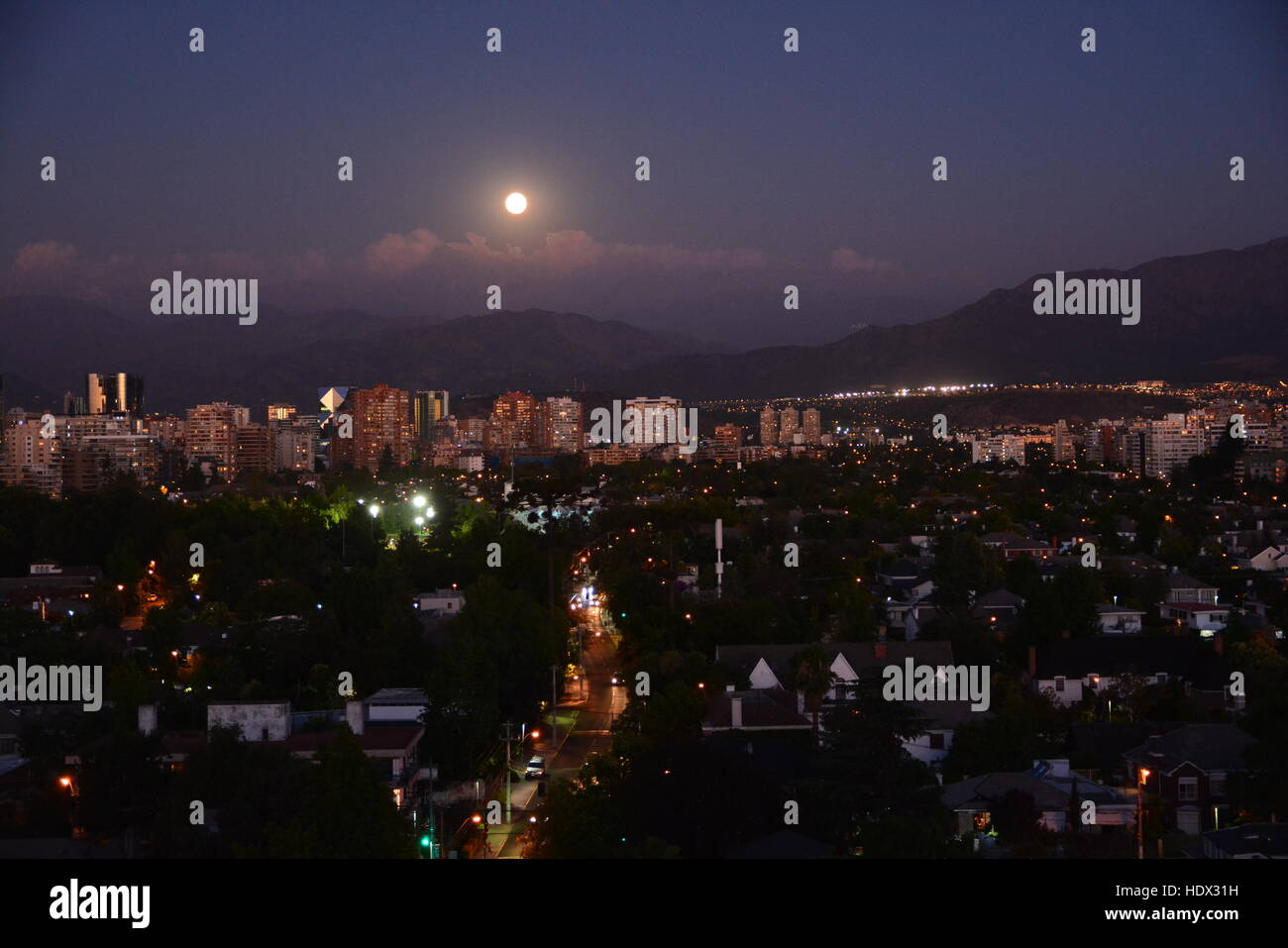Moon rise in Chile Stock Photo - Alamy