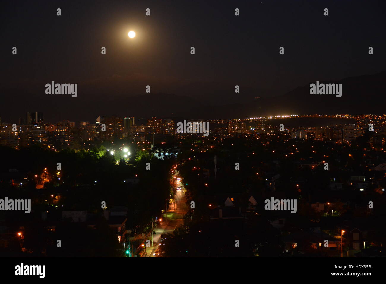 Moon rise in Chile Stock Photo - Alamy