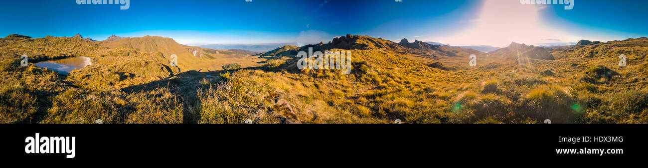 Panoramic photo of Mt. Giluwe and surrounding mountains in Papua New ...