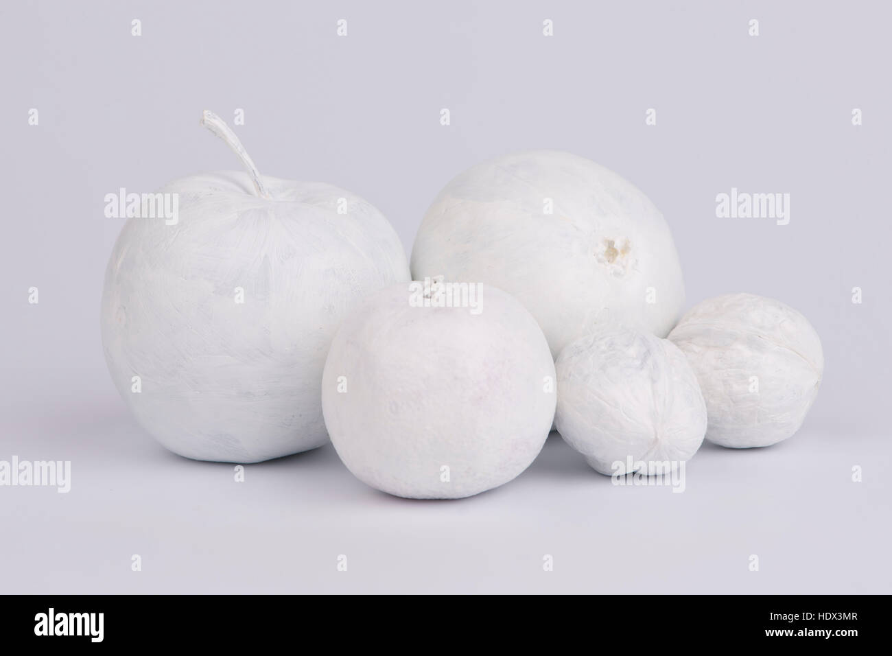 Composition of white fruits Stock Photo - Alamy